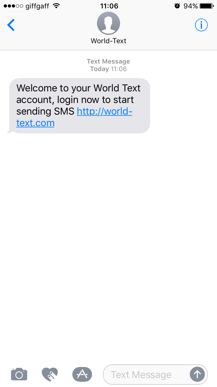 Including URLs in Text Messages to Apple iOS 10 Users • WorldText