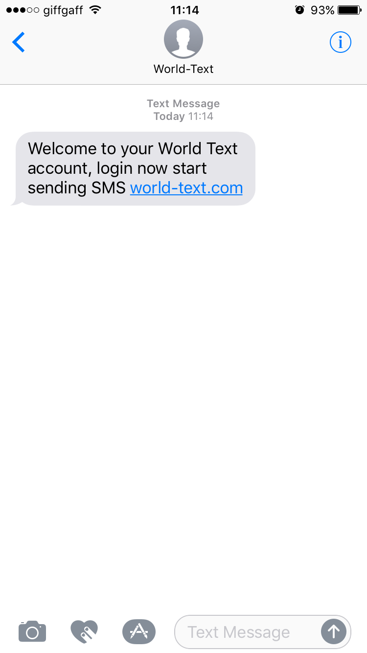 Including URLs in Text Messages to Apple iOS 10 Users • WorldText